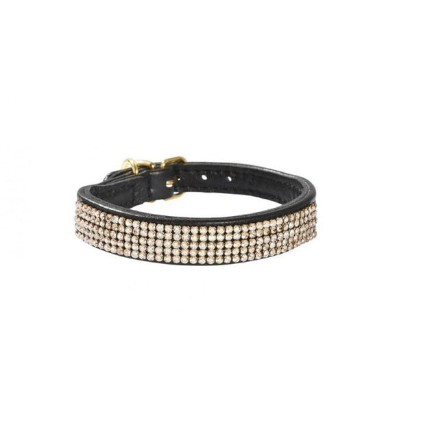 Happypets | Bobby Crystal Dog Collar - Black – HappyPets